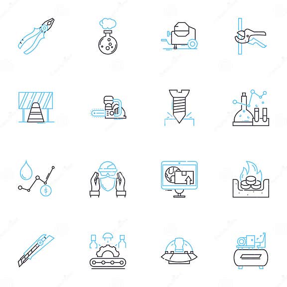 Deep Learning Linear Icons Set. Neural Nerks, Artificial Intelligence ...