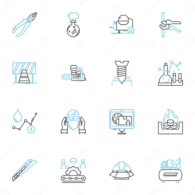 Deep Learning Linear Icons Set. Neural Nerks, Artificial Intelligence ...