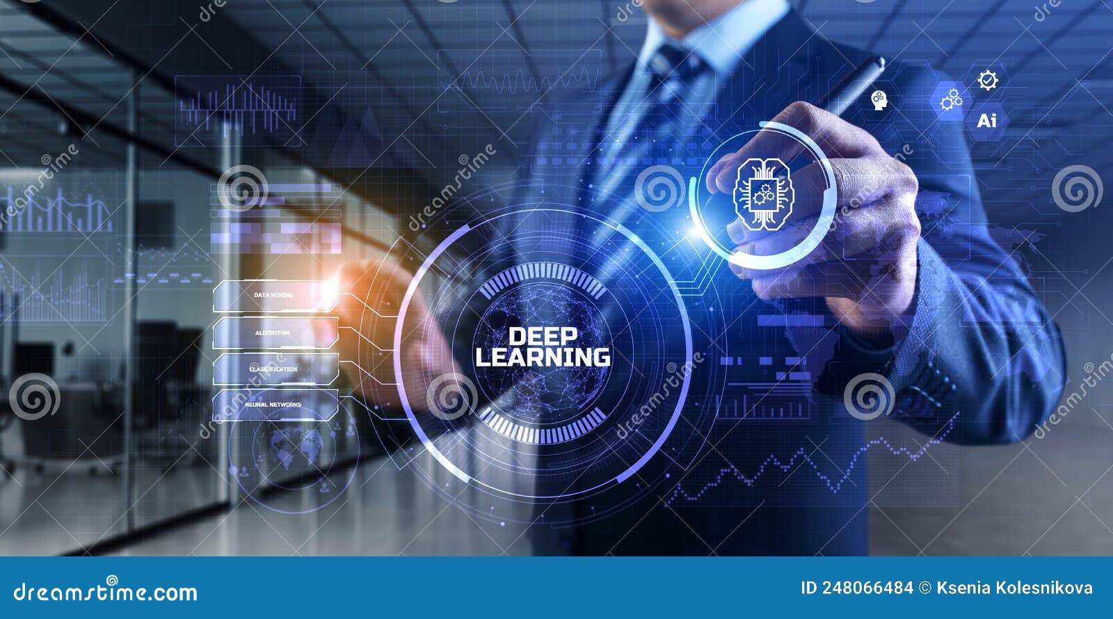 Deep Learning Neural Network AI Artificial Intelligence Concept Stock ...