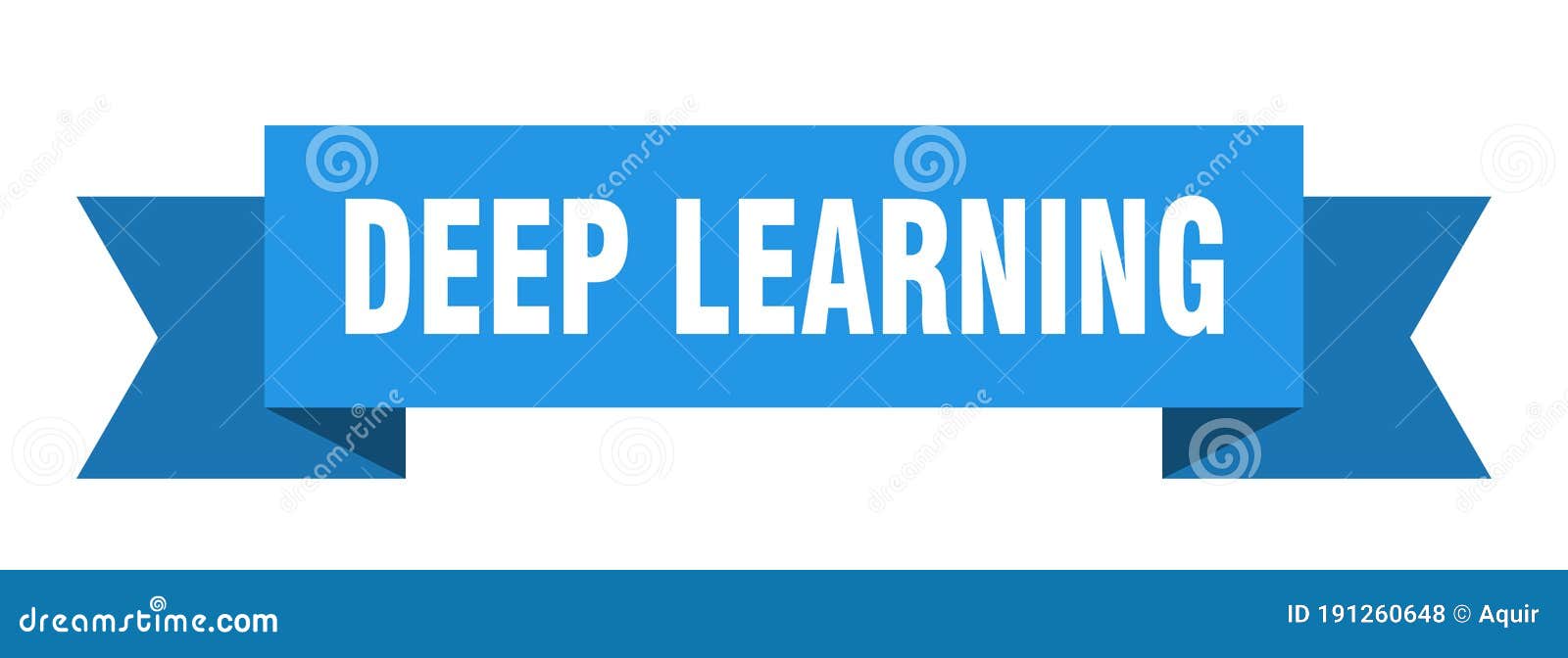 Deep Learning Ribbon. Deep Learning Paper Band Banner Sign Stock Vector ...
