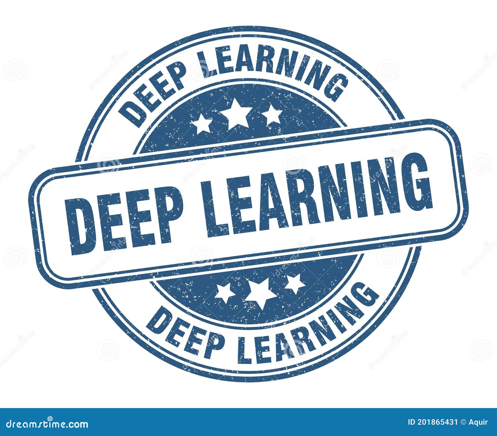 Deep Learning Stamp. Deep Learning Round Grunge Sign Stock Vector ...