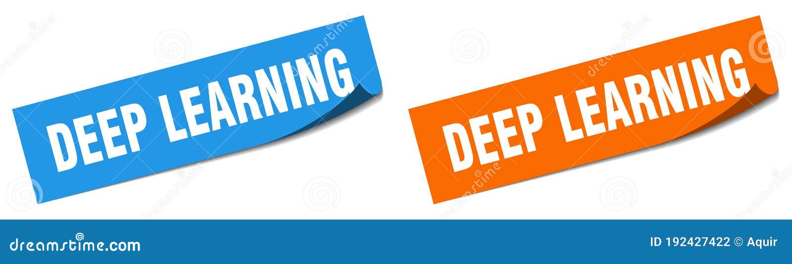 Deep Learning Sticker. Deep Learning Sign Set Stock Vector ...