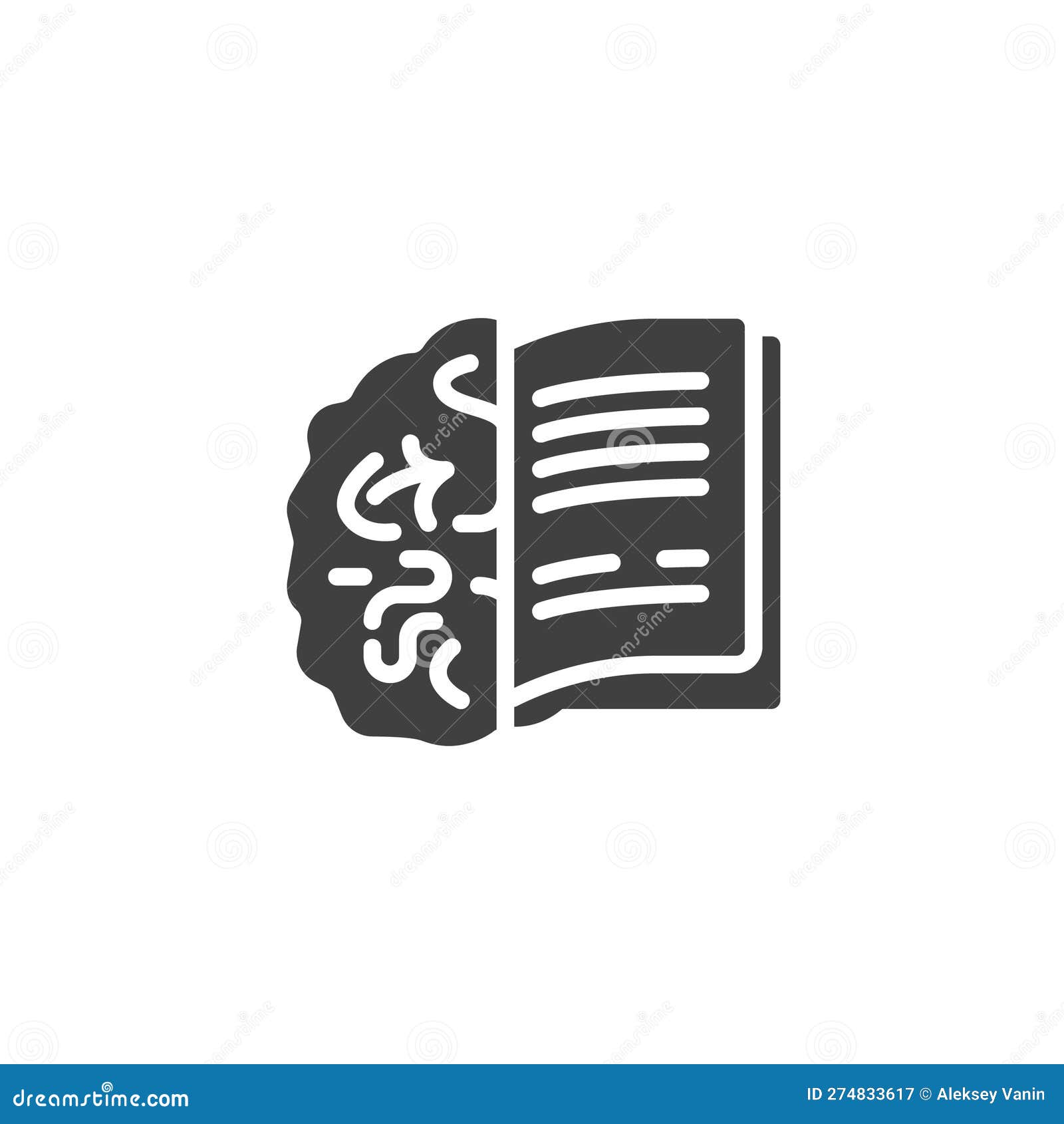 Deep learning vector icon stock vector. Illustration of symbol - 274833617