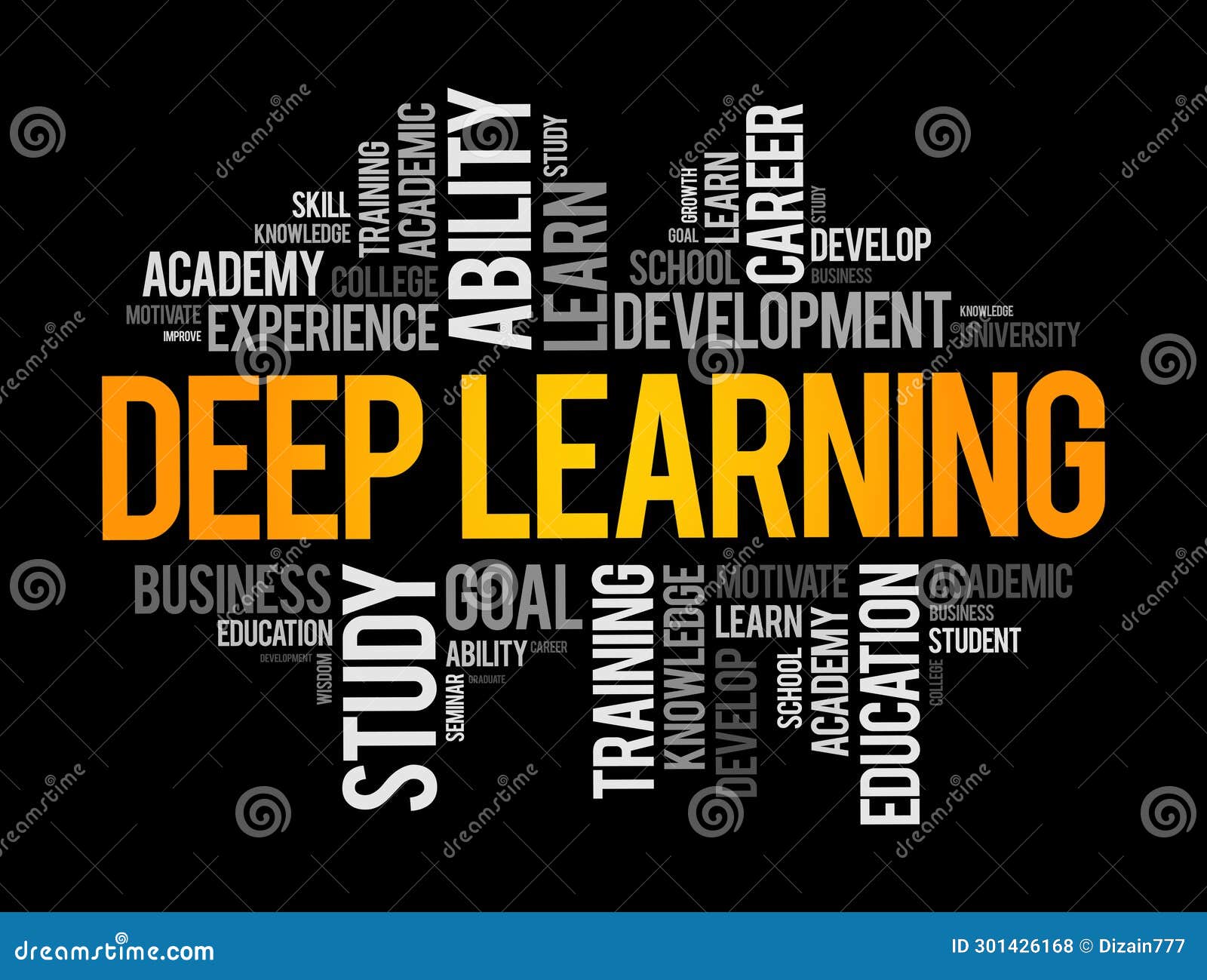 Deep Learning Word Cloud Collage, Education Concept Background Stock ... Deep Learning Word Cloud Collage, Education Concept Background Stock ...