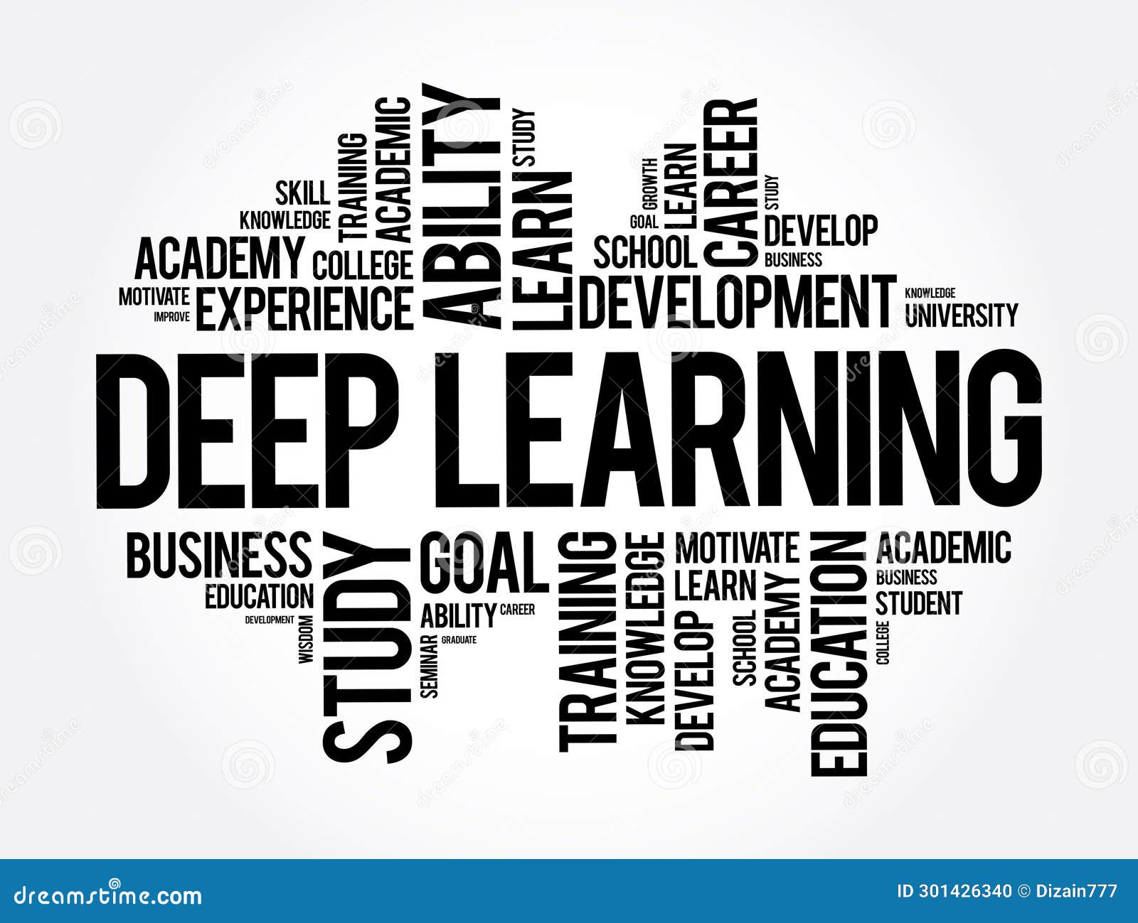 Deep Learning Word Cloud Collage, Education Concept Background Stock ... Deep Learning Word Cloud Collage, Education Concept Background Stock ...