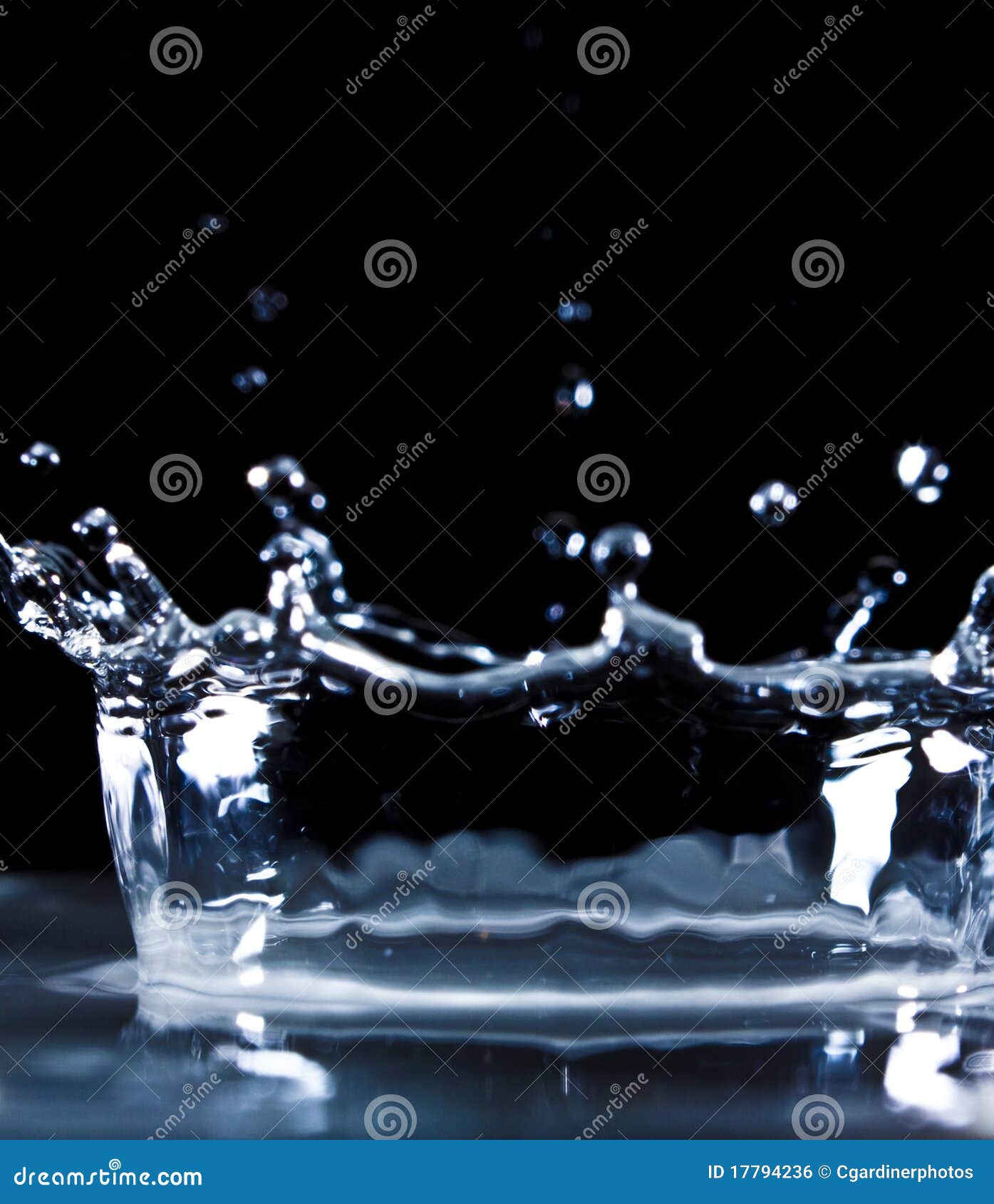 Deep Macro Water Splash stock photo. Image of shallow - 17794236