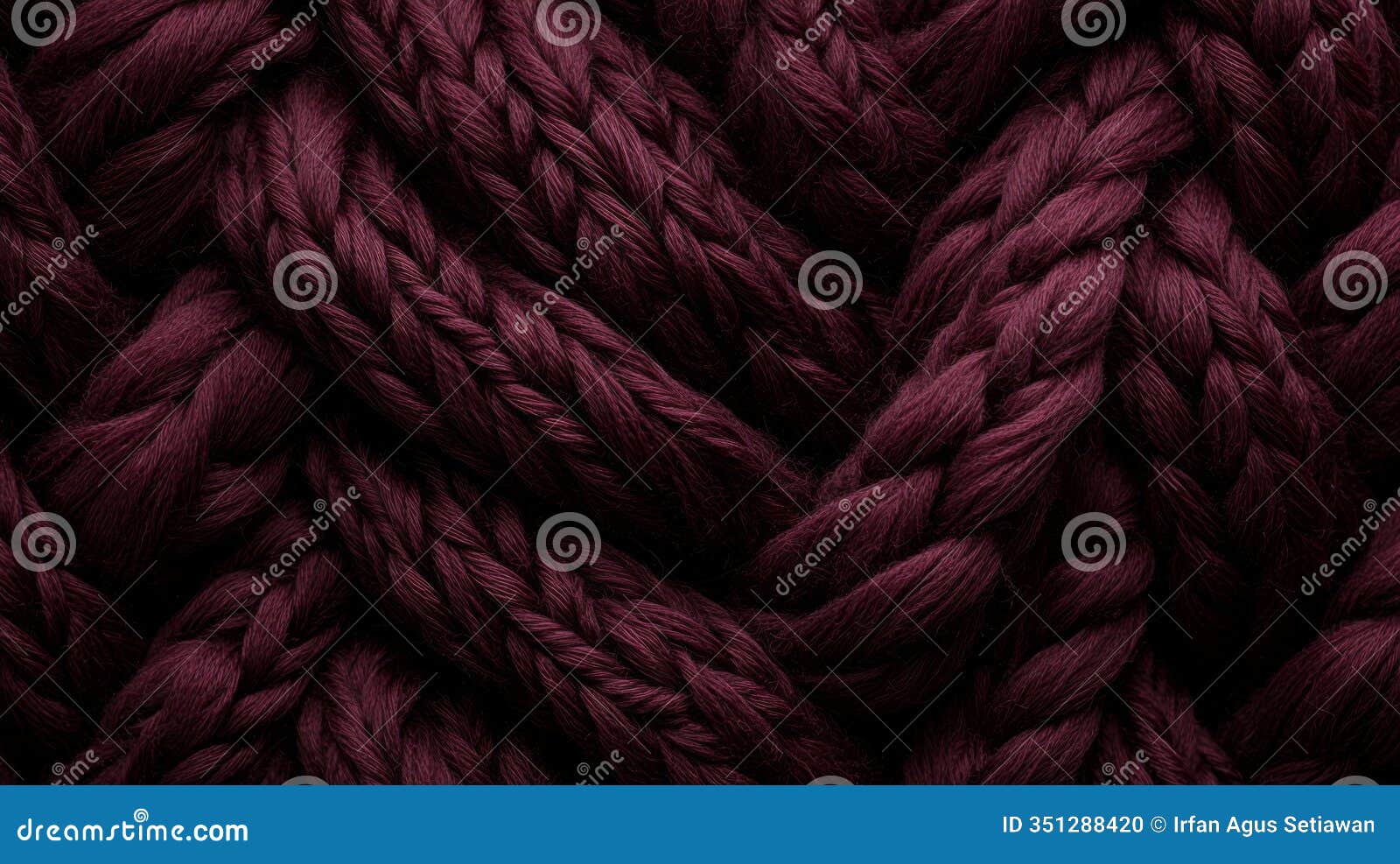 Deep Maroon Thick Braided Yarn Texture Stock Illustration ...