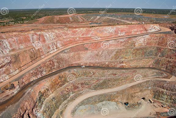 Deep Mine at cobar stock photo. Image of industrial, geology - 4337372