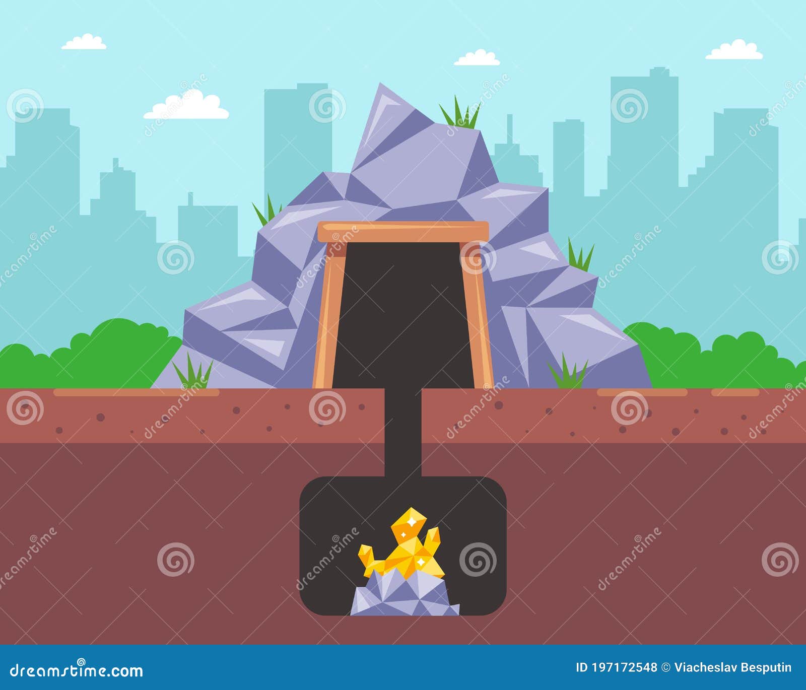 Mining Gold Clipart