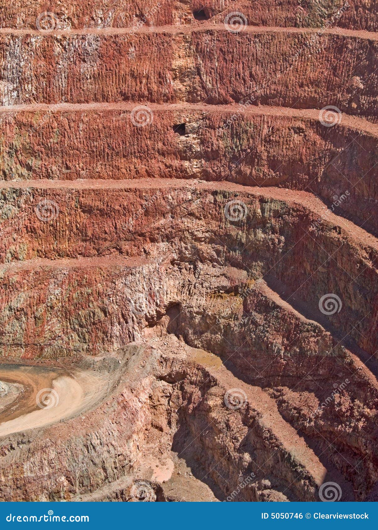 Rock Strata Showing Years Of History On A Cliffside Stock Image ...