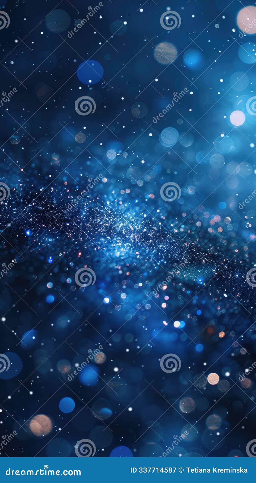 Deep Navy Vertical Background with Starry Bokeh, Mysterious and ...