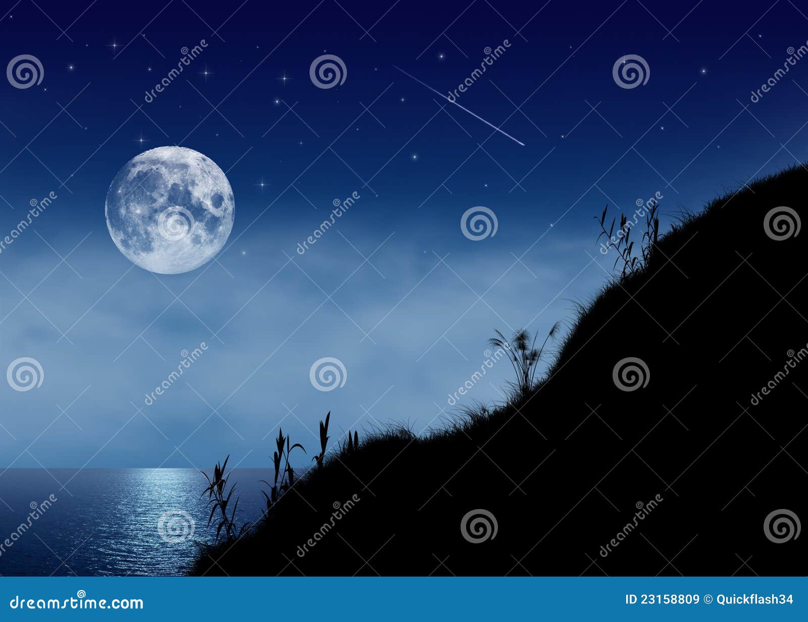 Deep night stock illustration. Illustration of love, future - 23158809
