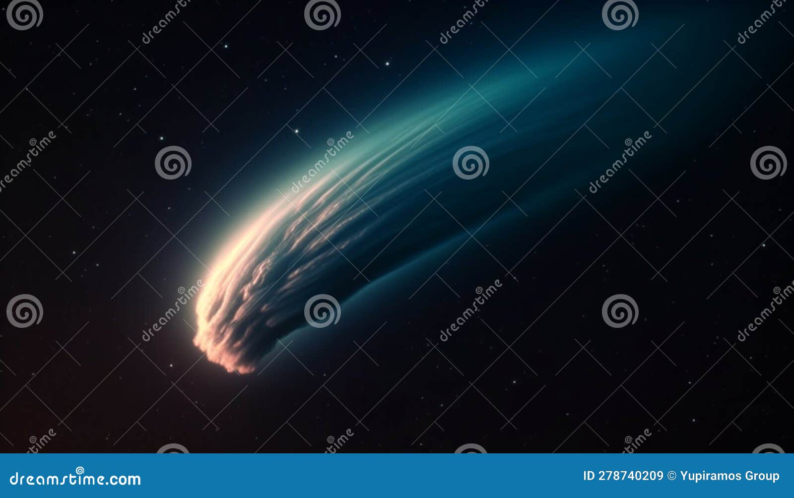 Deep in the Night, a Glowing Star Shape Orbits Underwater Generated by ...