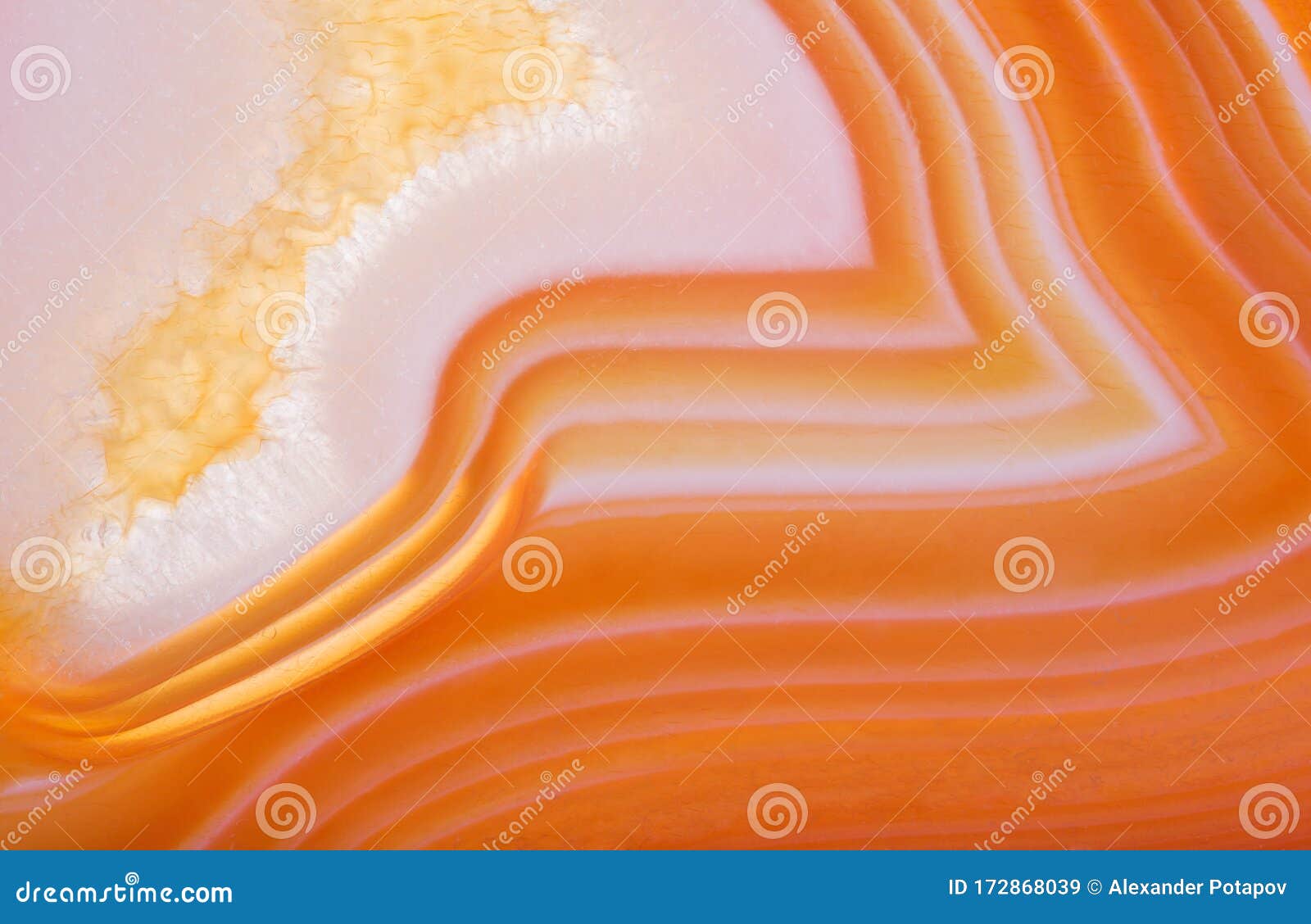 Deep Orange Agate Structure Stock Image - Image of yellow, nature ...