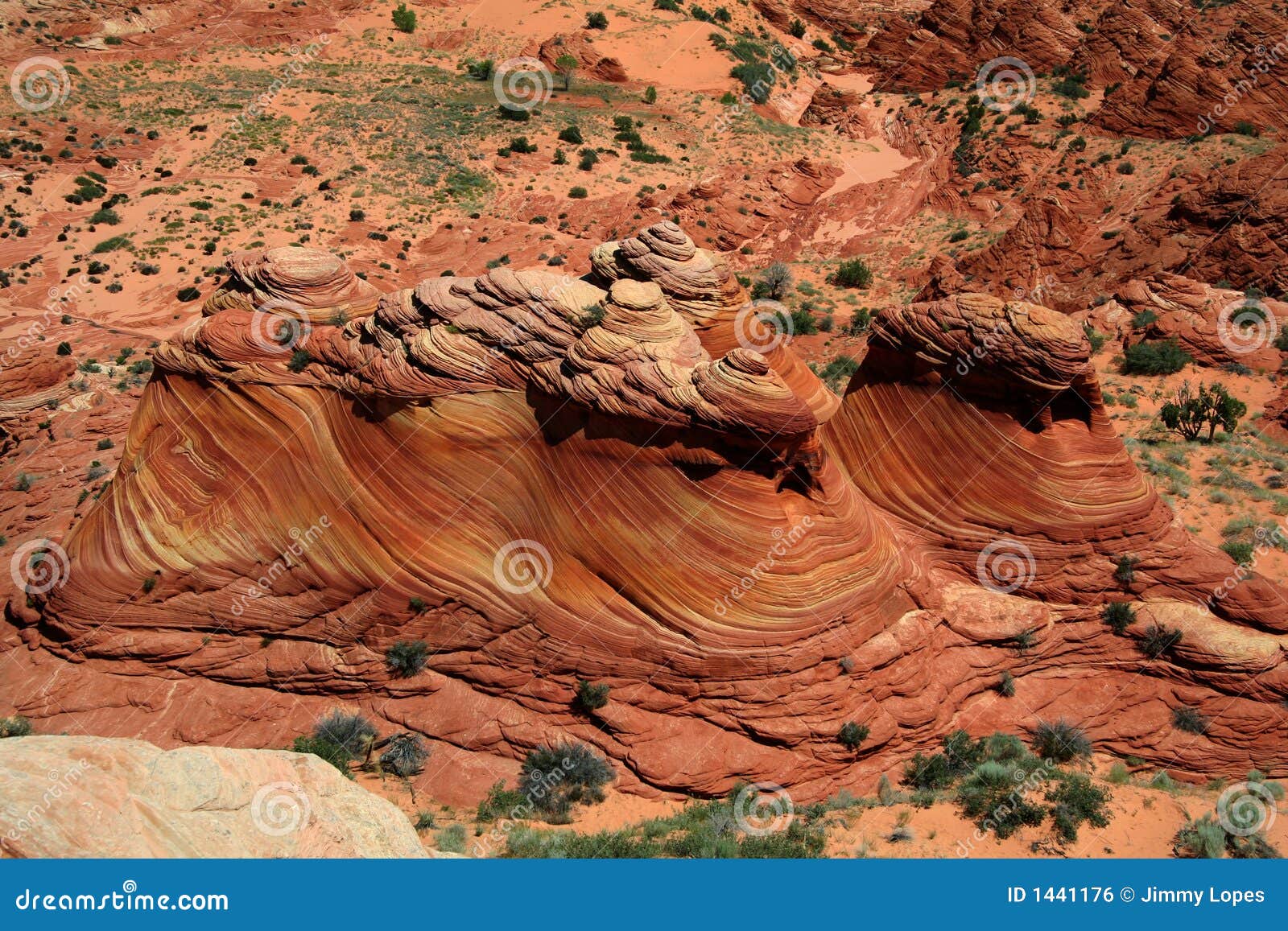 Deep Orange Rust Colored Rock Formations Stock Photo - Image of ...