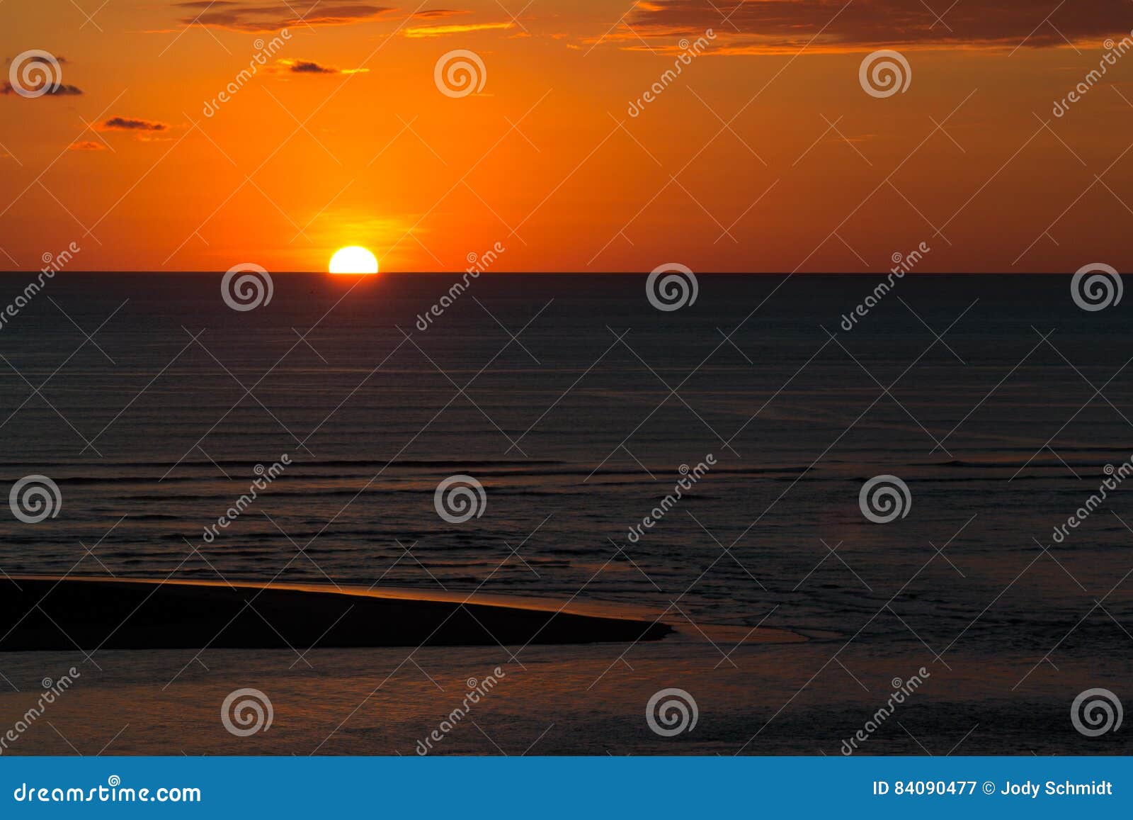 Deep orange sunset stock image. Image of sunset, beach - 84090477