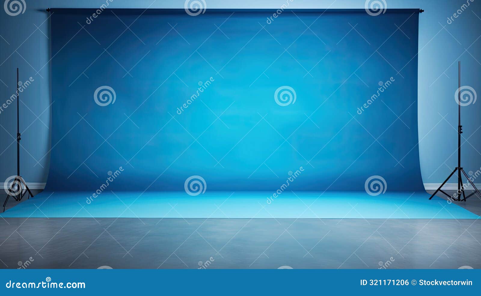 Deep Photography Backdrop Blue Stock Illustration - Illustration of ...