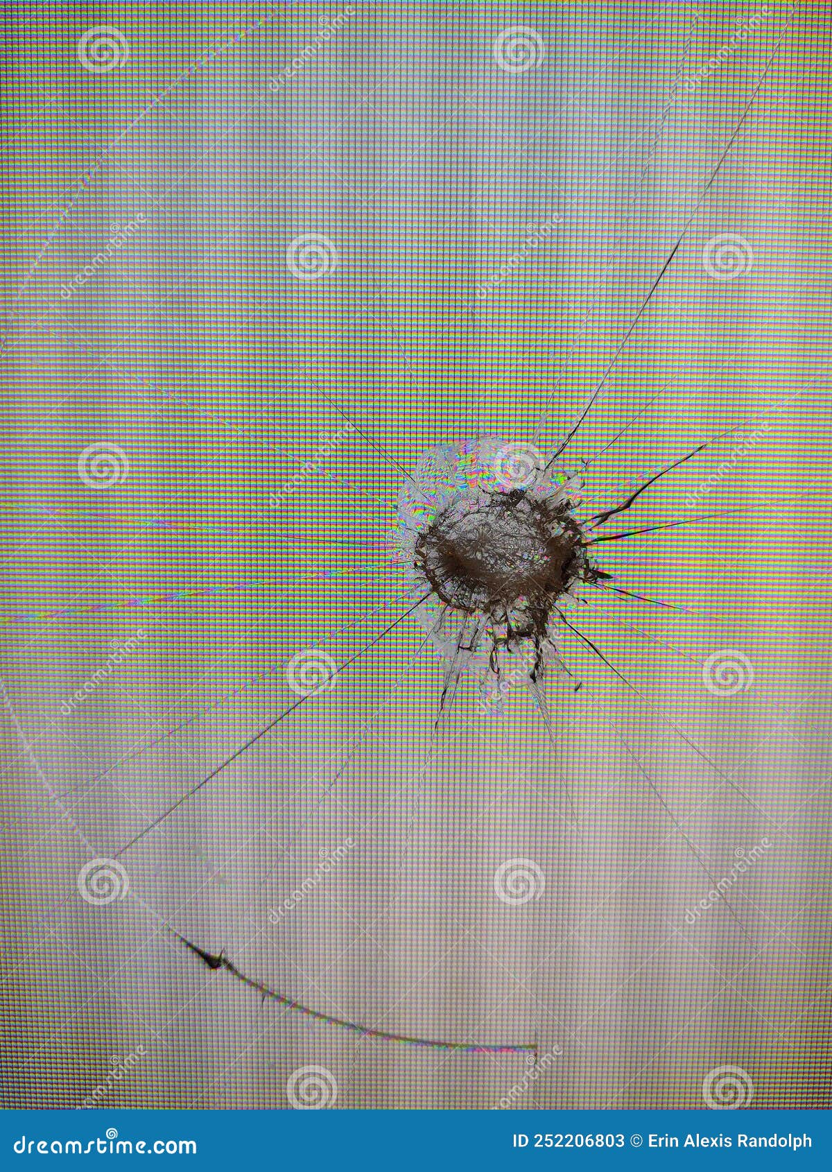 Broken LED Screen stock image. Image of pattern, damaged - 252206803