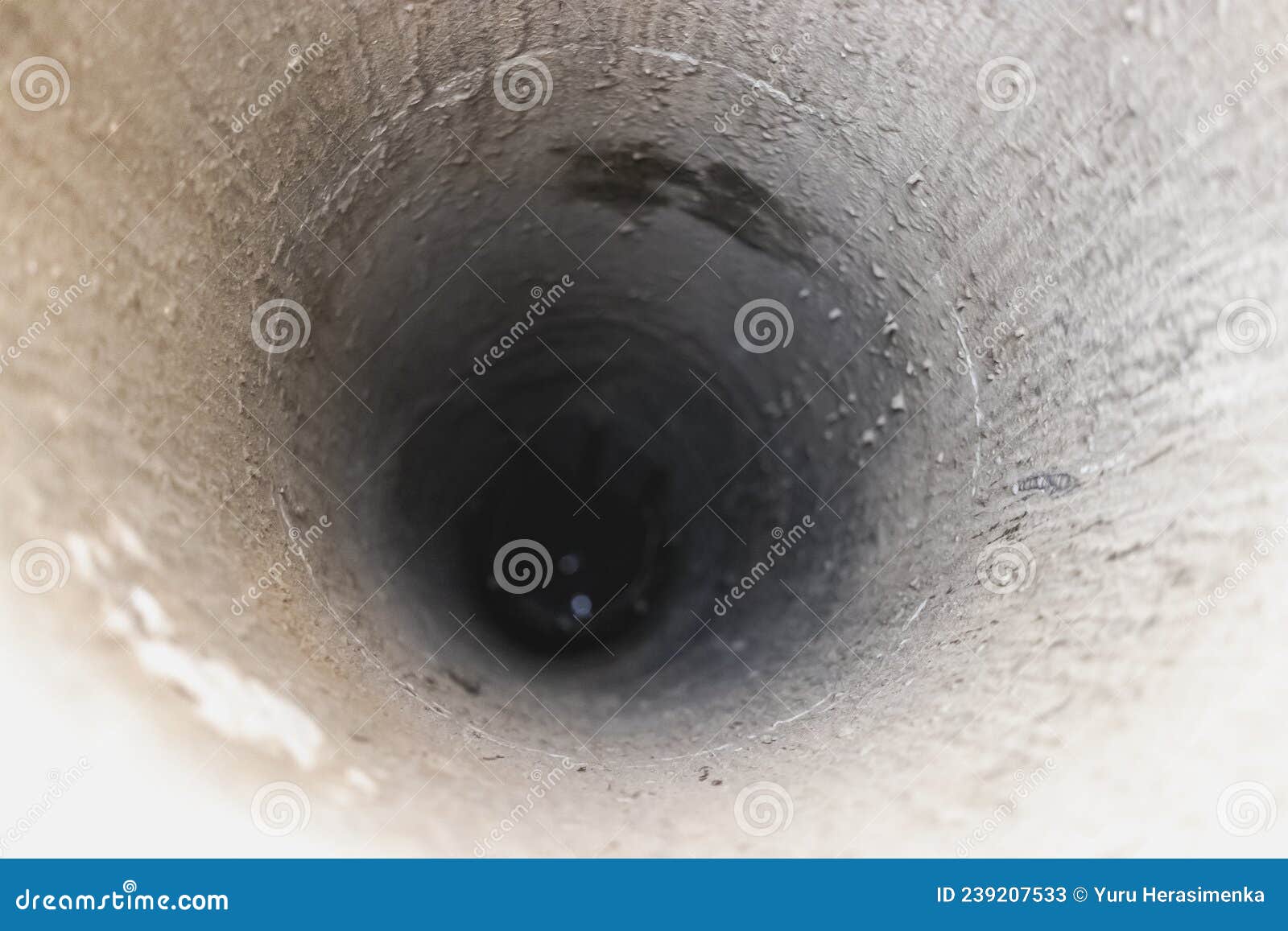 Deep Pit in the Ground. Water Well Drilling, Dig a Well for Water ...