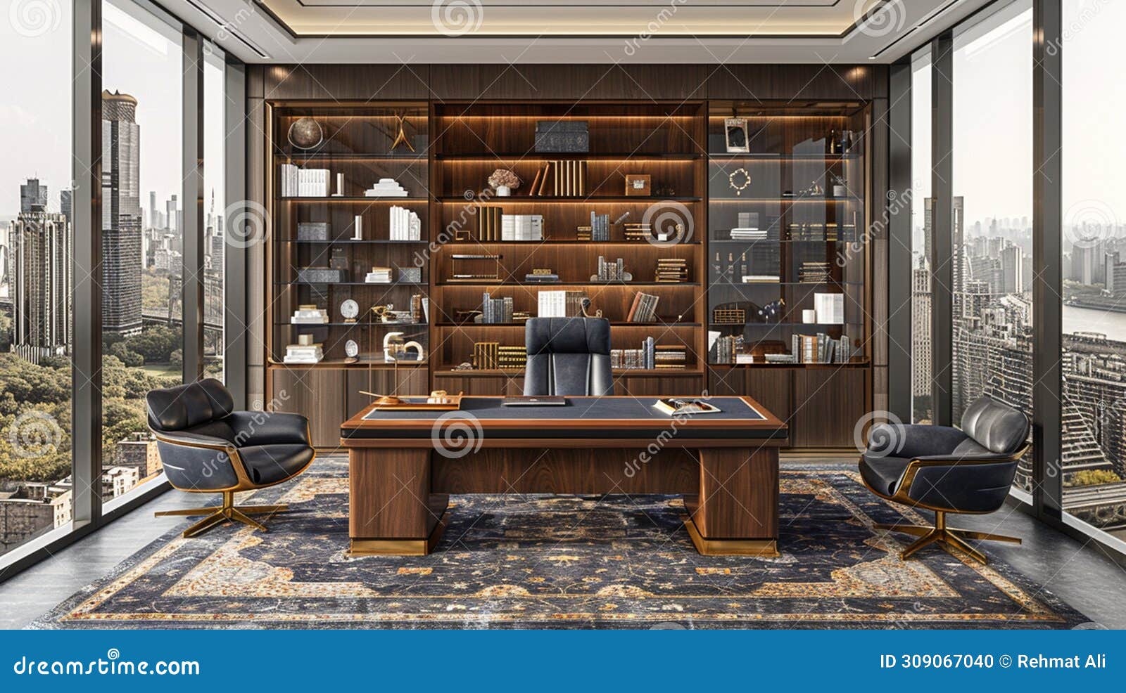 Deep Purple And Blue Office Zoom Virtual Background 3d Render Stock ...