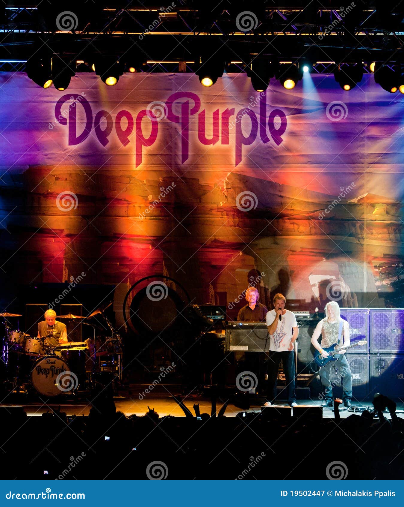 Deep Purple live in Cyprus editorial photography. Image of band - 19502447