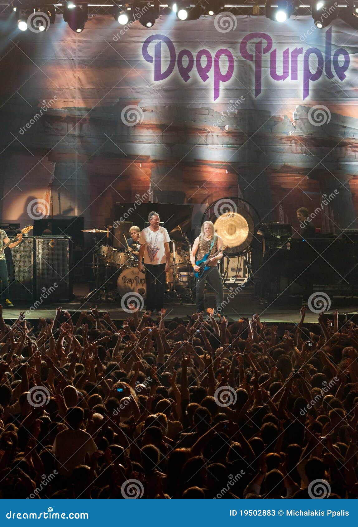 Deep Purple live in Cyprus editorial stock photo. Image of lighting ...