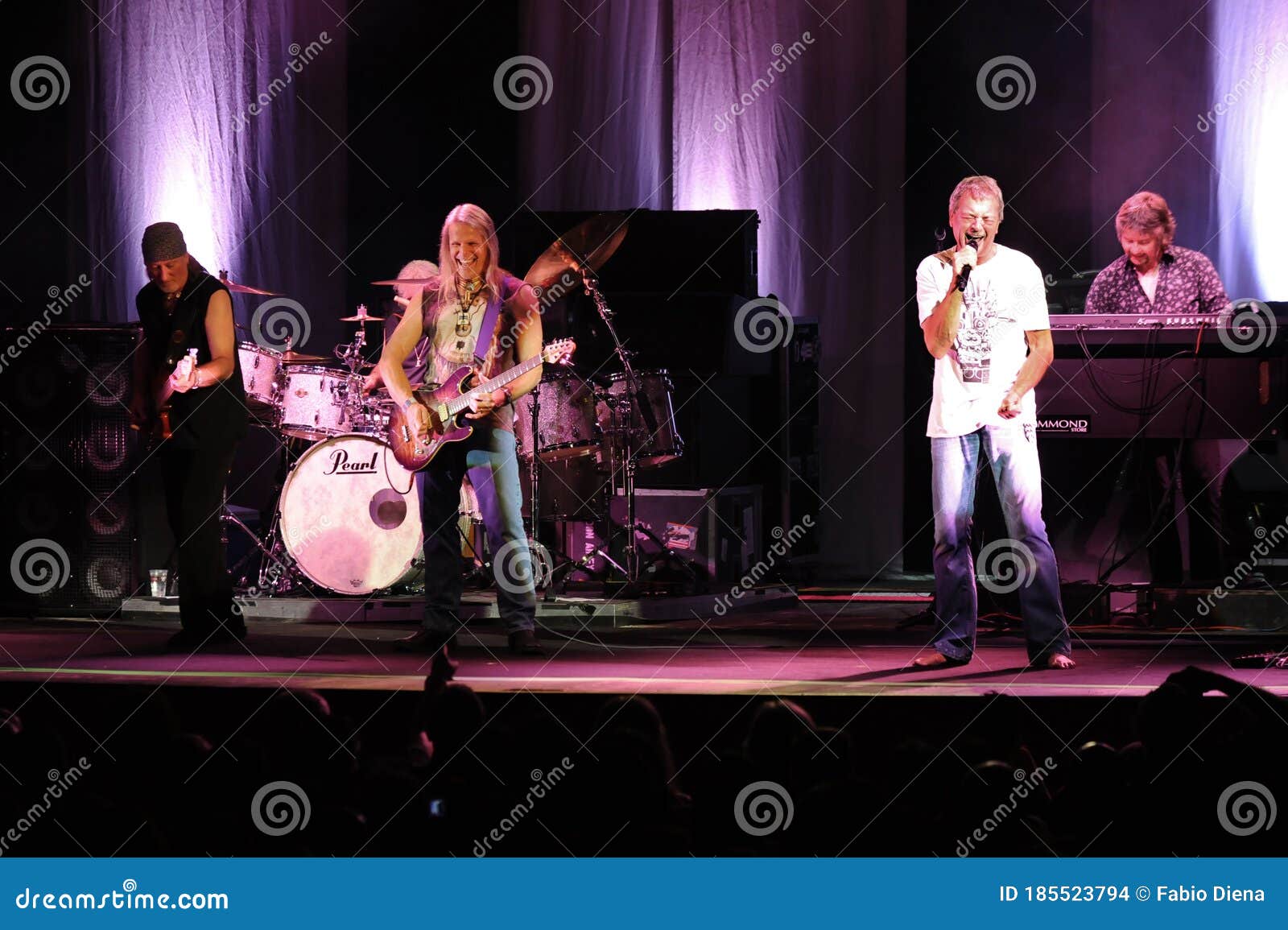Deep Purple Singer Ian Gillan Bassist Roger Glover Drummer Ian Paice