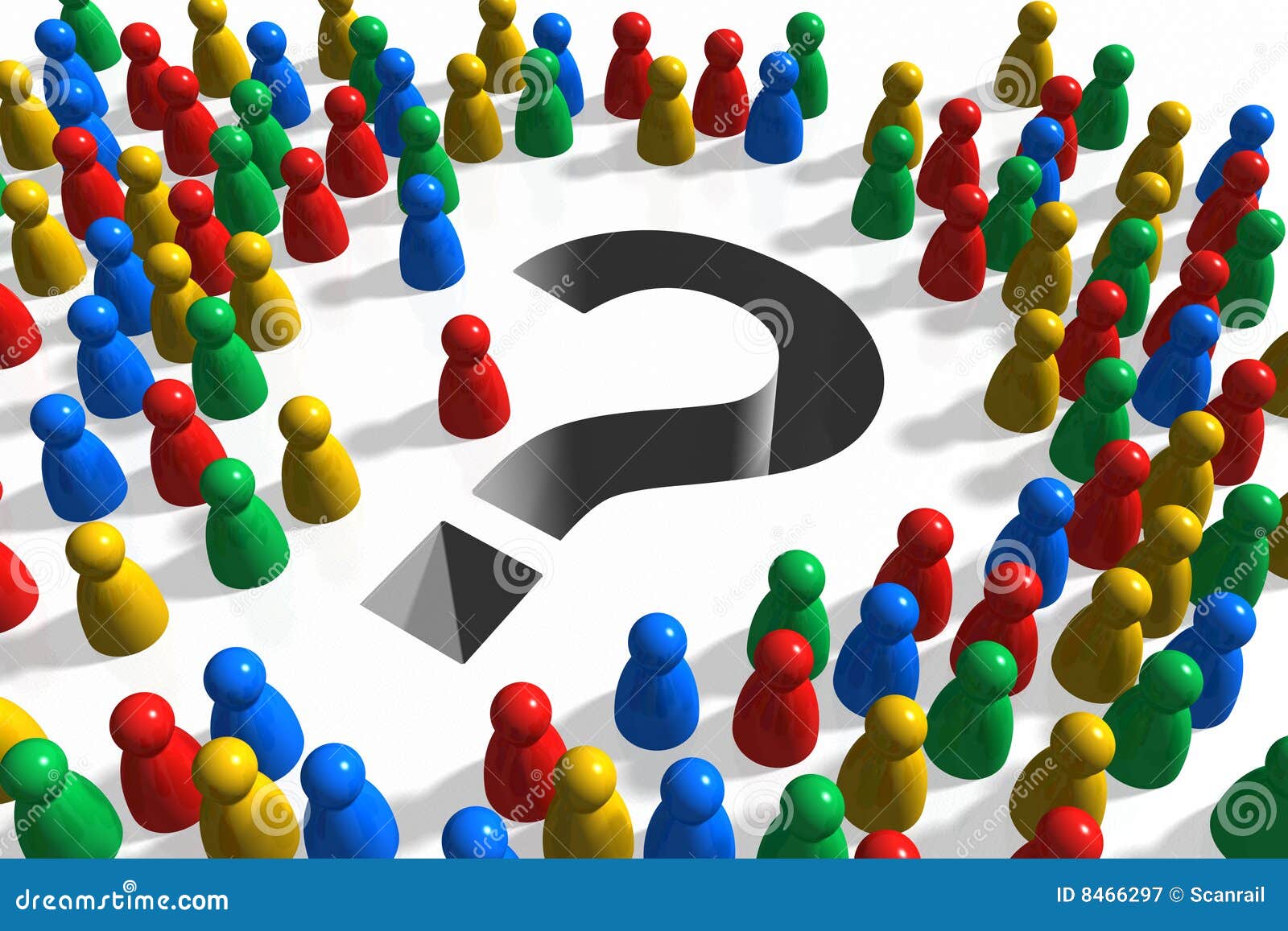 Break A Question Mark With A Hammer. Tried Breaking Concept. Cute Flat ...