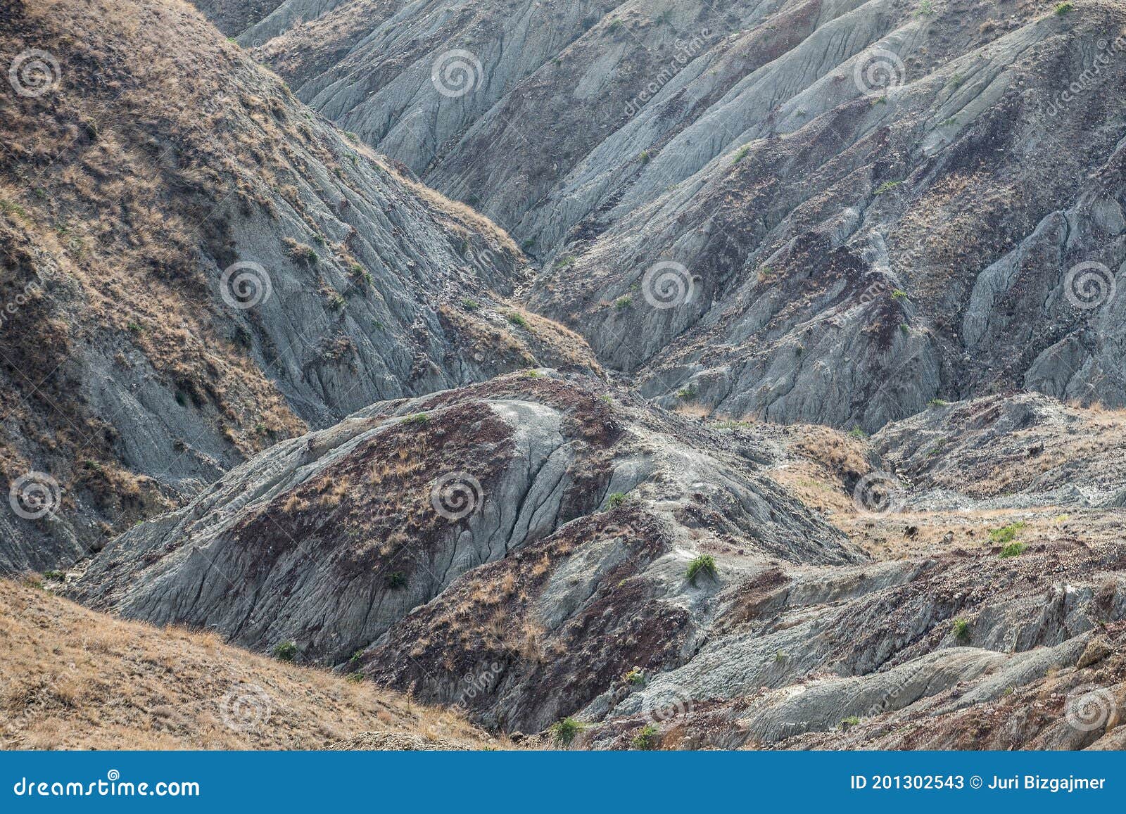 Deep Ravine in Sandy Mountains in Summer Stock Image - Image of ...