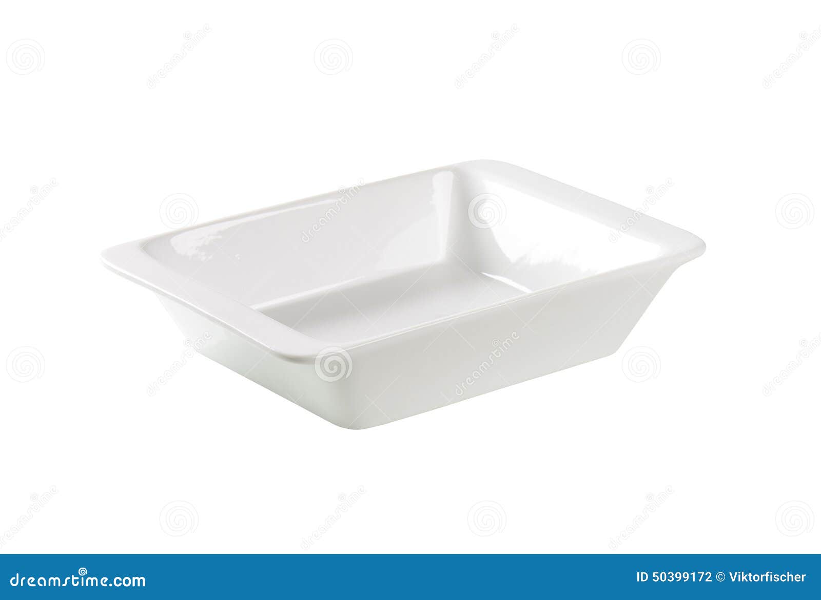 Deep Rectangular Porcelain Dish Stock Photo - Image of cooking, object ...