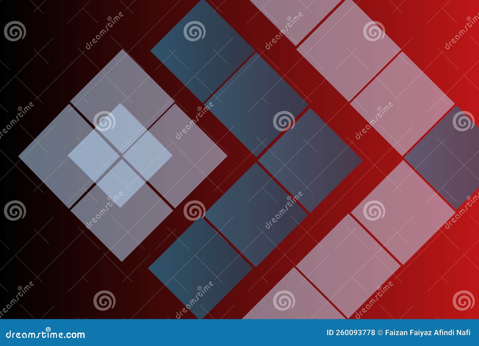 Deep Red Abstract Background with Squares and Stripes Stock ...