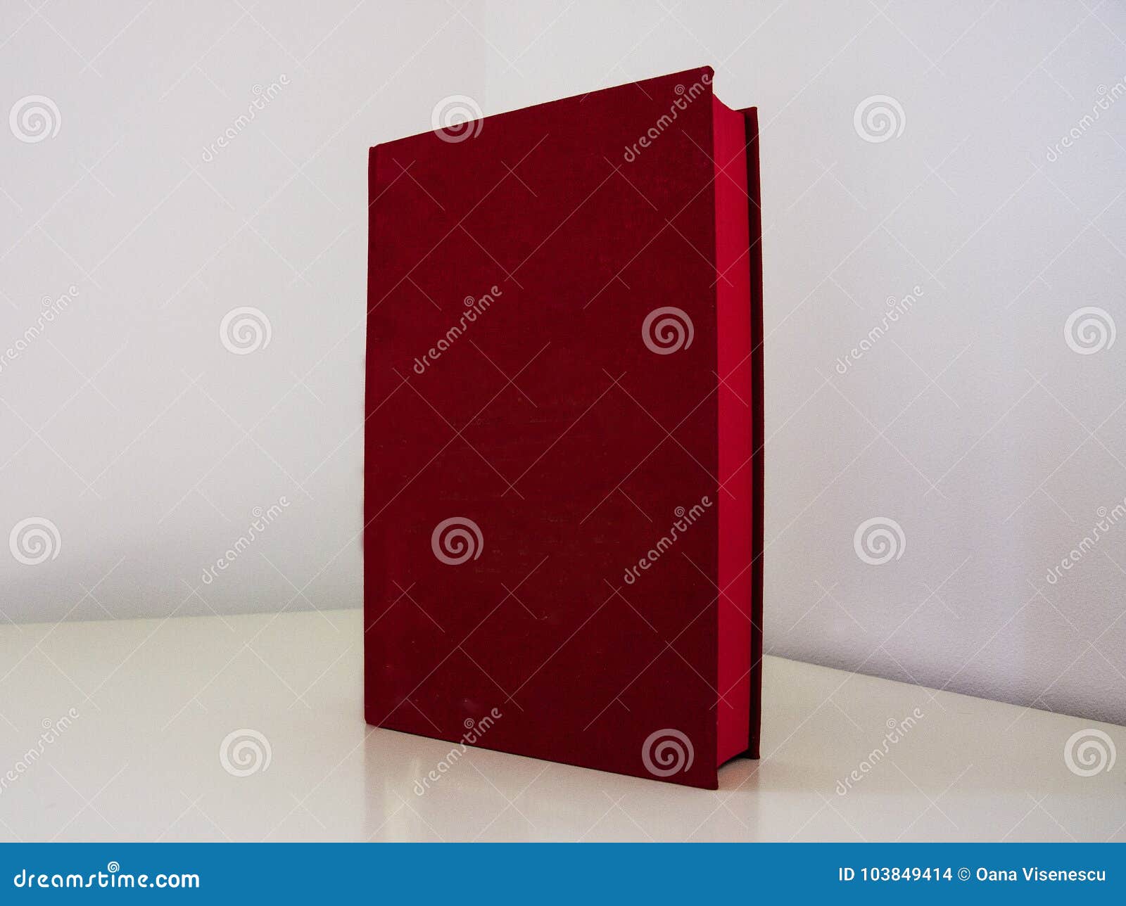 Deep Red Book Cover stock photo. Image of hood, tale - 103849414
