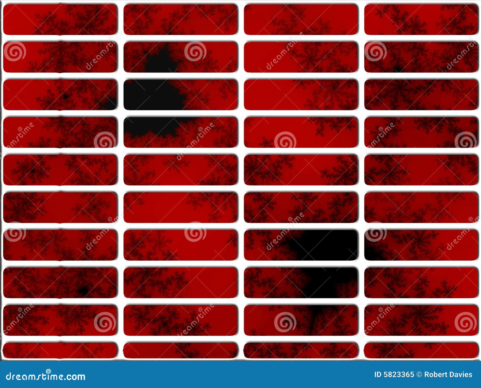 Deep Red Fractal Website Nav Buttons Stock Illustration - Illustration ...