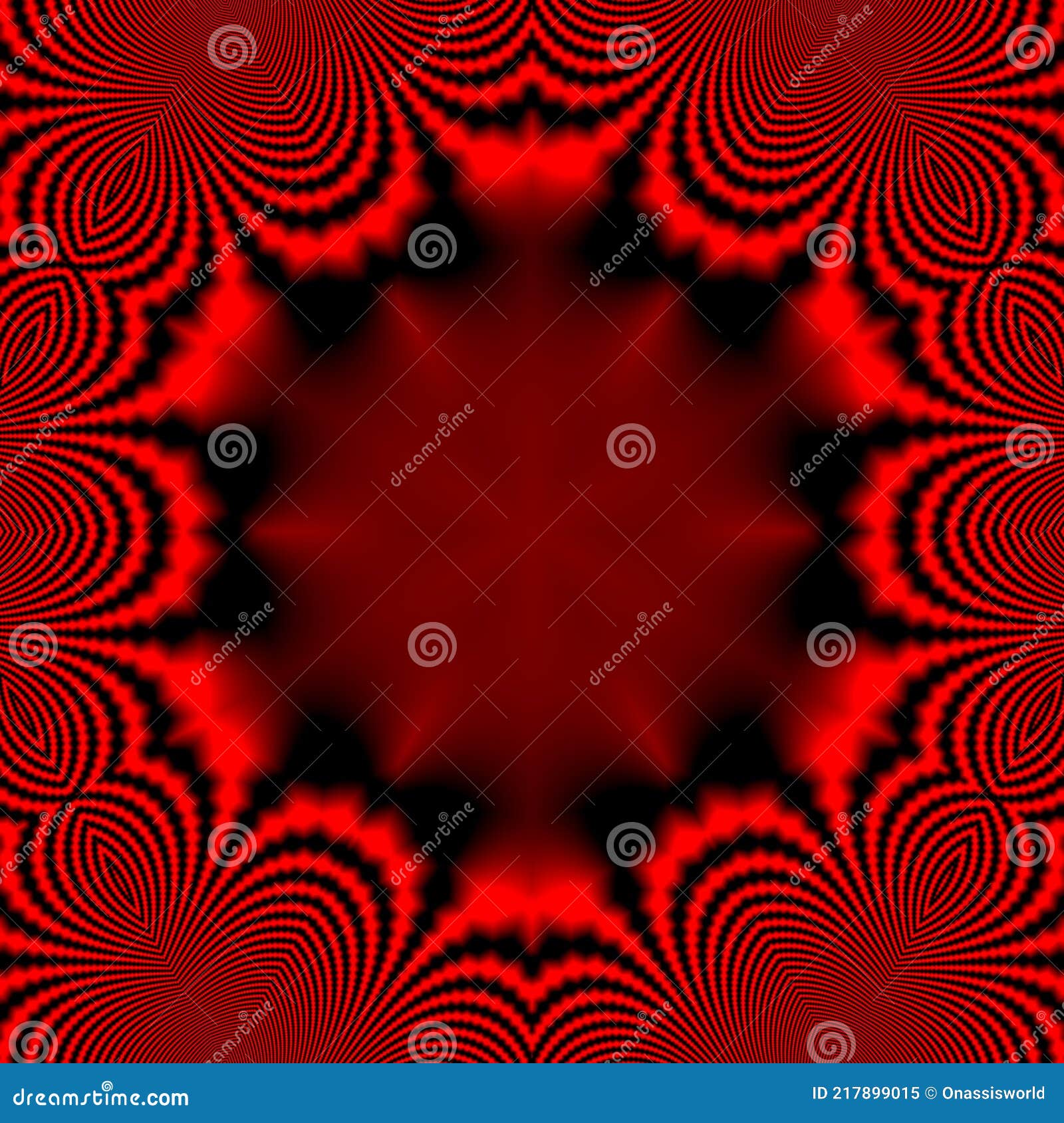 Deep Red Glow on Black Abstract Background Stock Illustration ...