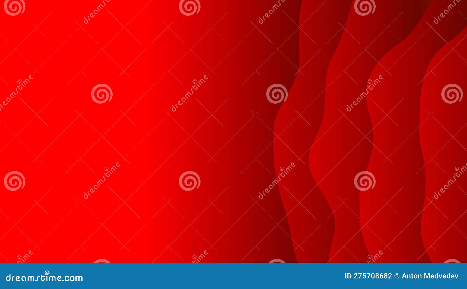 Deep Red Gradient Slight Curved Objects - Abstract 3D Rendering Stock ...