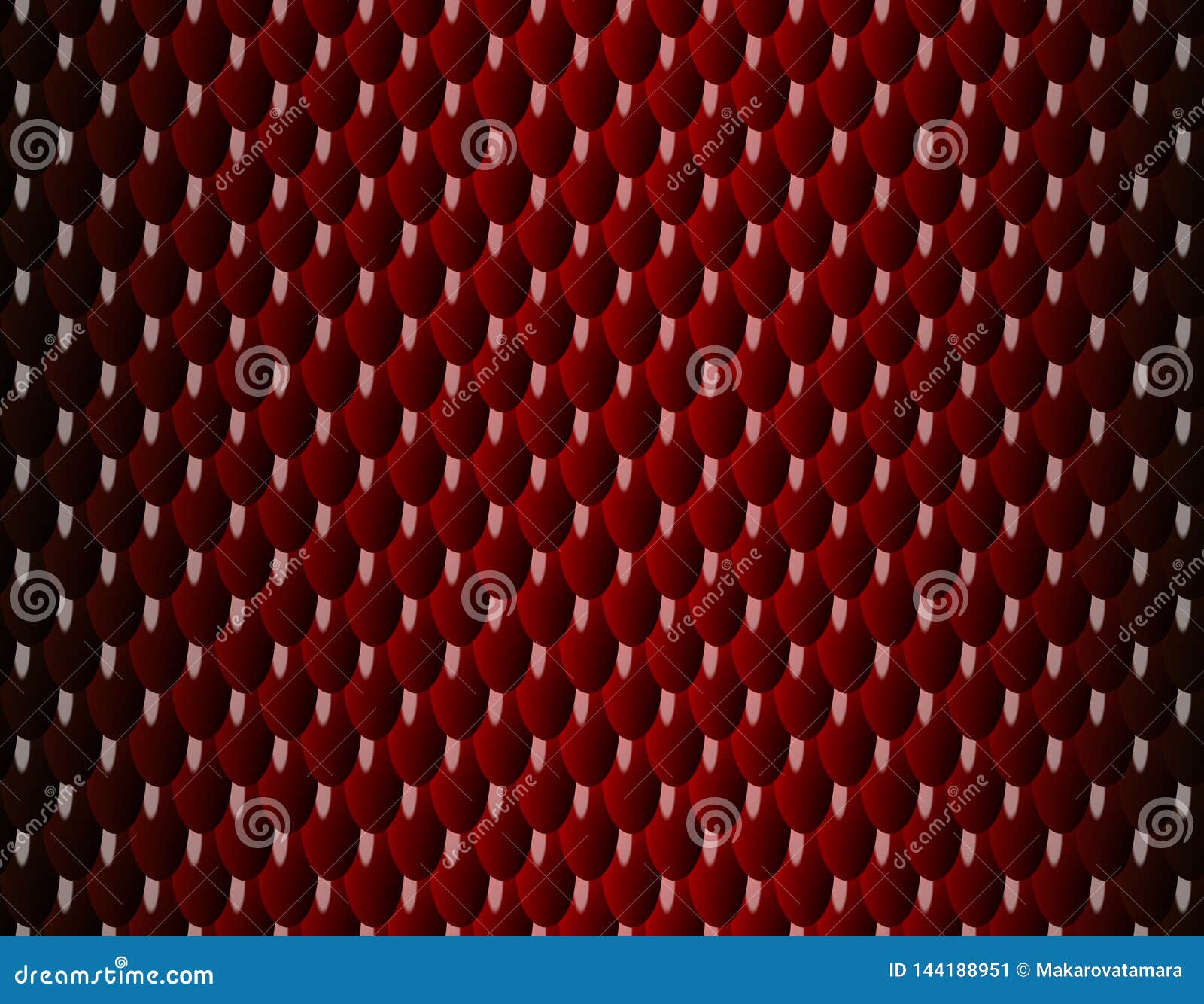 Deep Red Gradient Snake Skin Pattern, Sparkling Round Scale Stock ...