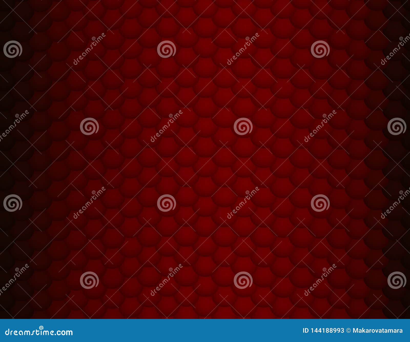 Deep Red Gradient Snake Skin Pattern, Round Scale Stock Illustration ...