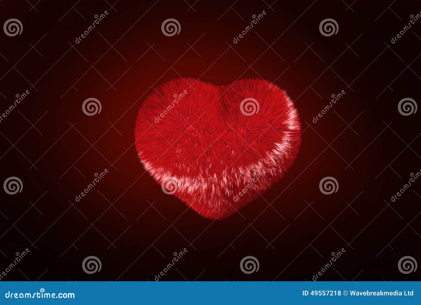 Deep Red Heart on Red Background Stock Illustration - Illustration of ...