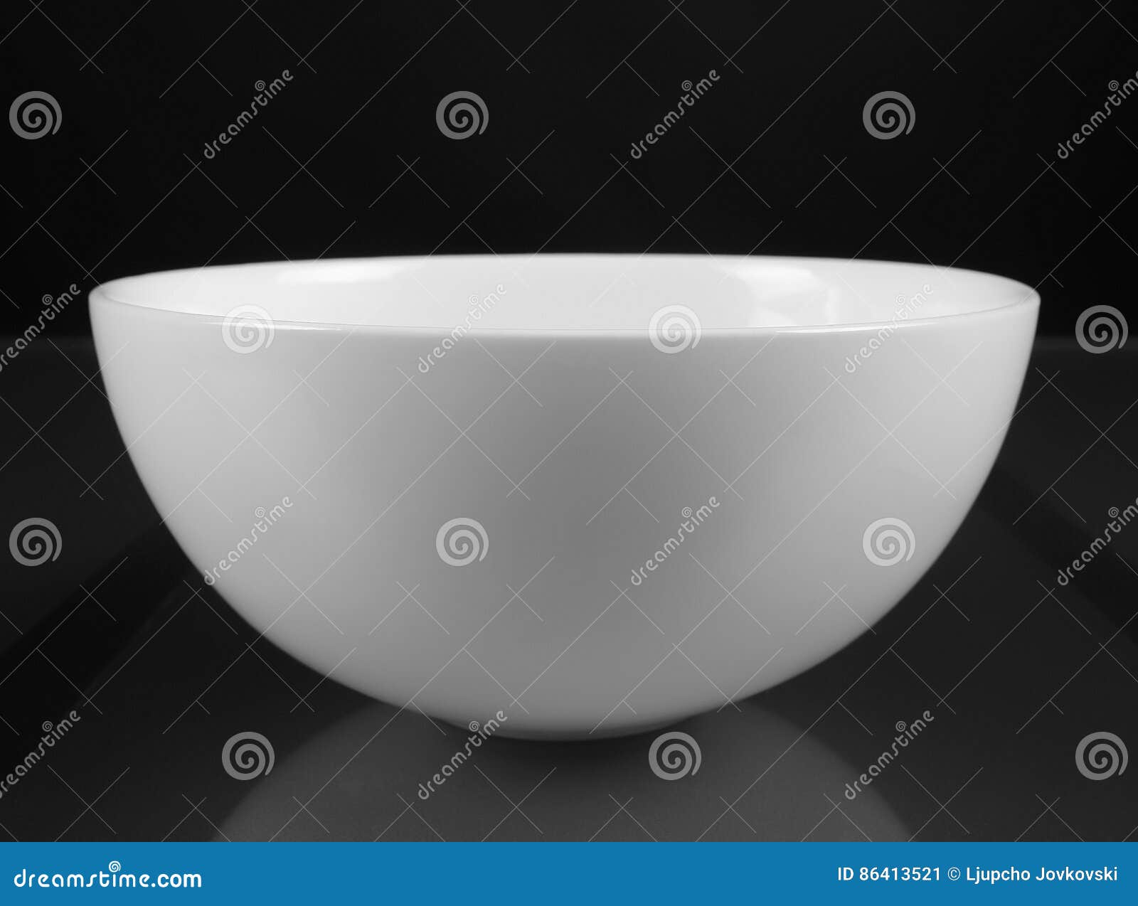 Deep and Round Porcelain Dish Stock Image - Image of clean, serving ...