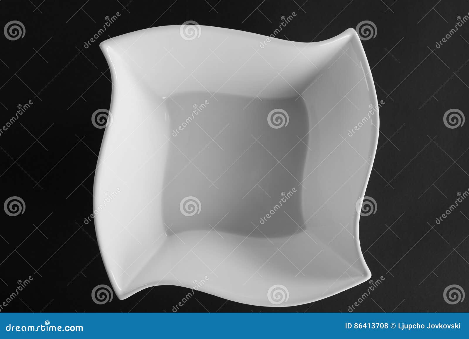 Deep round porcelain dish stock photo. Image of tableware - 86413708