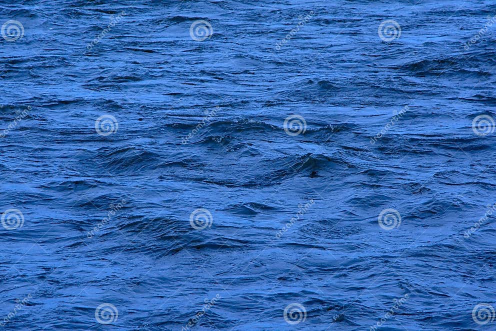 Deep Blue Rippling Water Surface Background Stock Photo - Image of ...