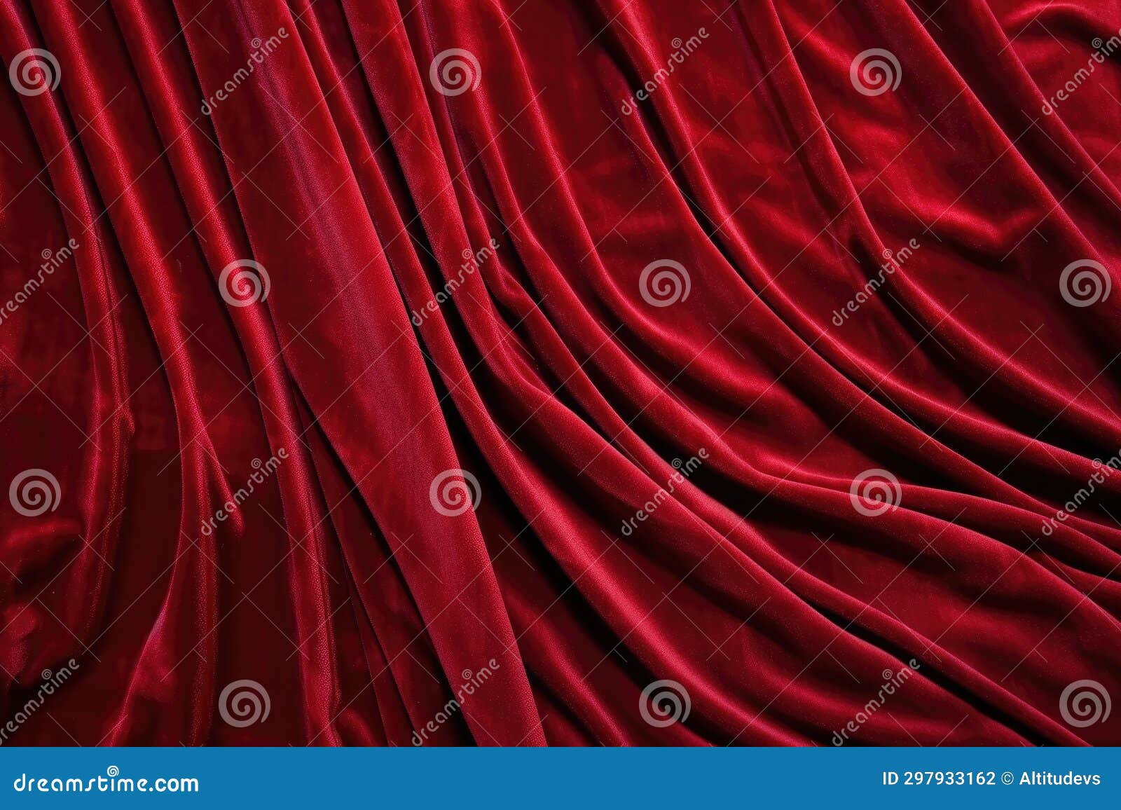 Deep Ruby Velvet Draped To Show Its Rich Texture Stock Photo - Image of ...