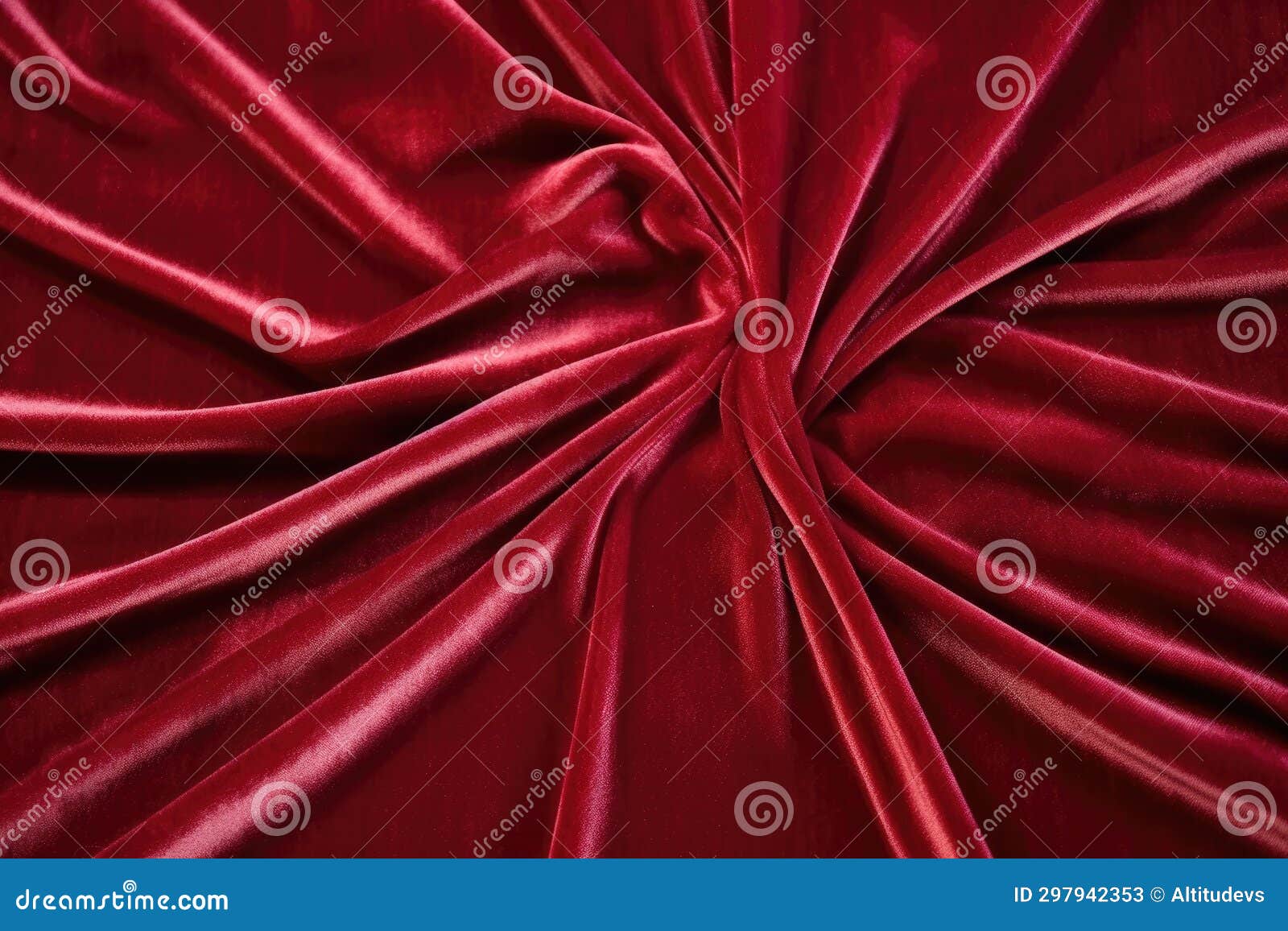 Deep Ruby Velvet Draped To Show Its Rich Texture Stock Image - Image of ...