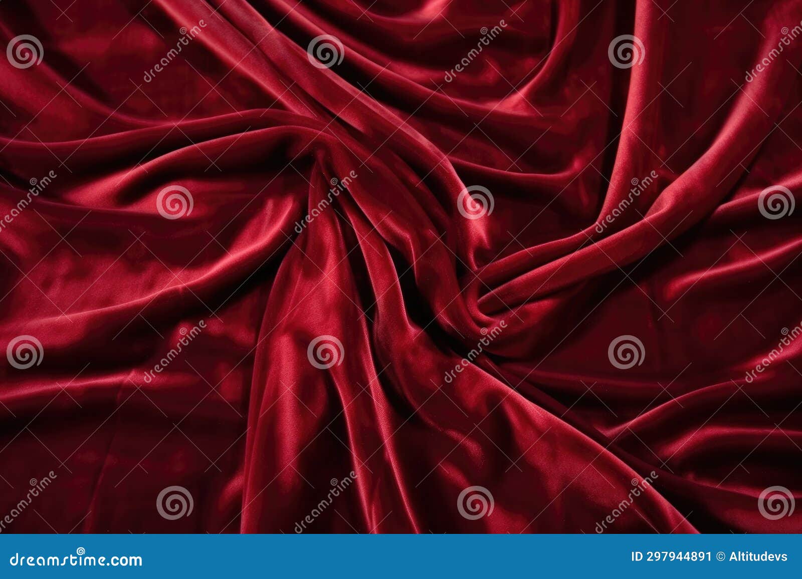 Deep Ruby Velvet Draped To Show Its Rich Texture Royalty-Free Stock ...