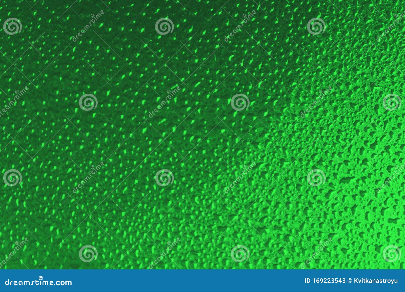 Deep Saturated Green Gradient Color Background with Water Drop Pattern ...