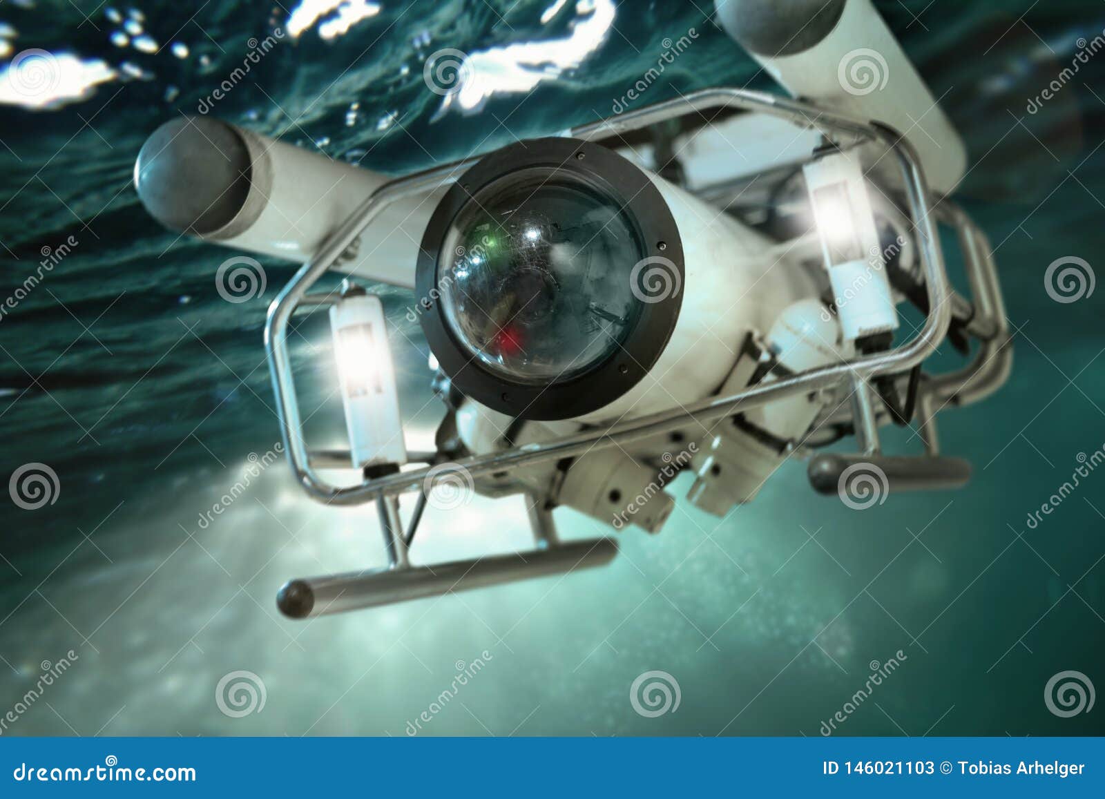 Deep Sea Diving Robot Composing Stock Image - Image of composition ...