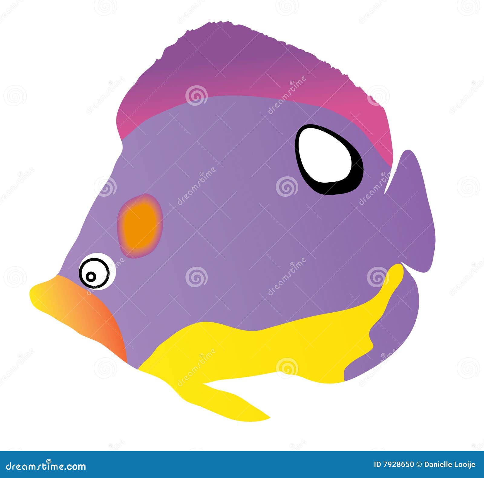 Deep Sea Fish stock vector. Illustration of sketch, colorful - 7928650