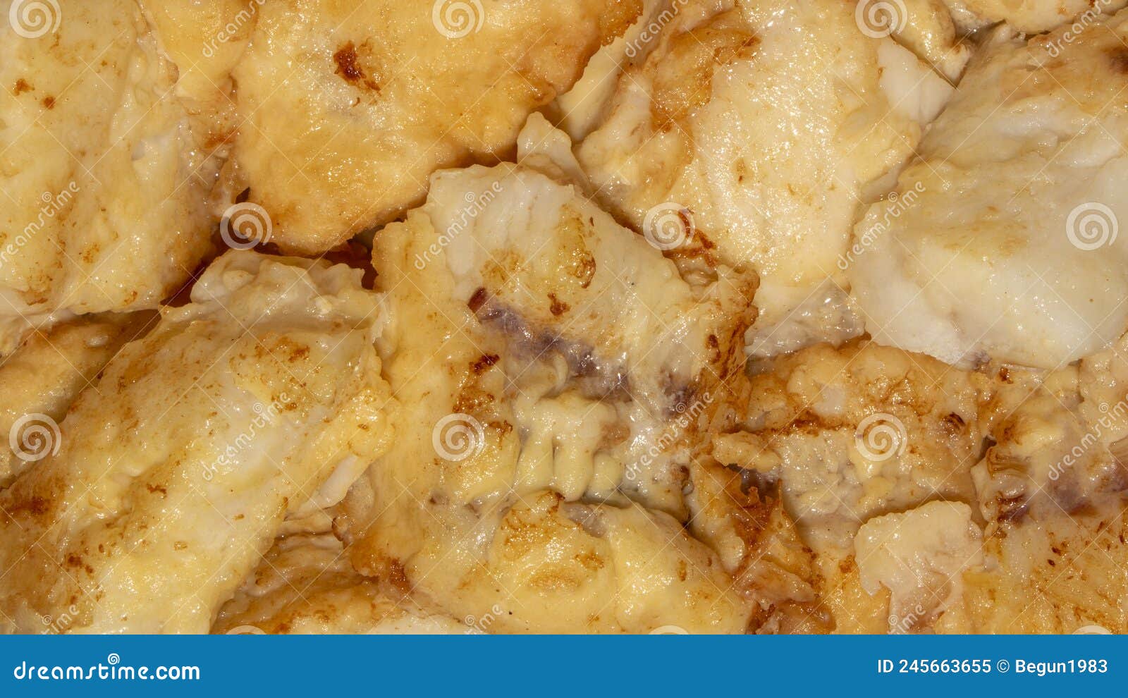 Fried Fish Macrurus.Fillet of Sea Fish Macrurus.Deep-sea Ray-finned ...