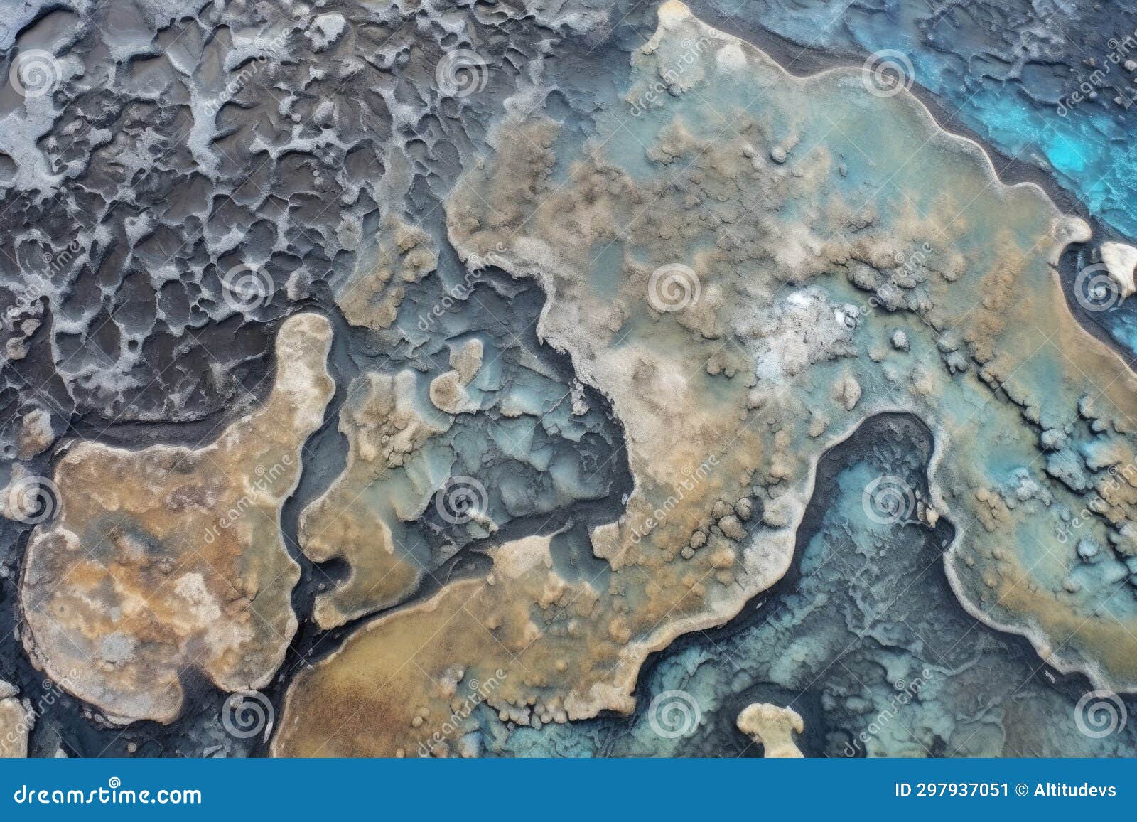 Deep-sea Sediment Textured by Tidal Current Stock Image - Image of ...