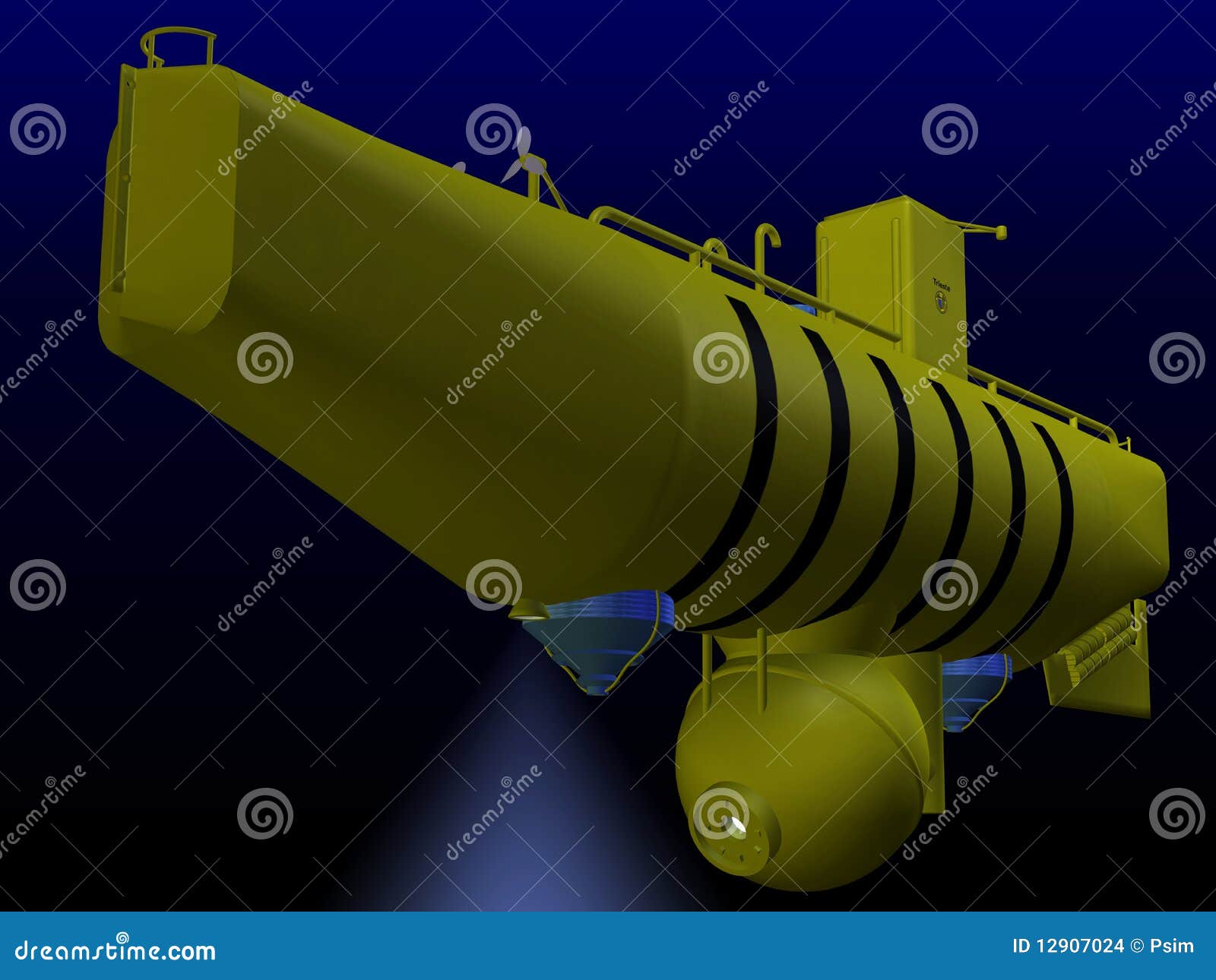 Deep Sea Submarine Stock Images - Image: 12907024